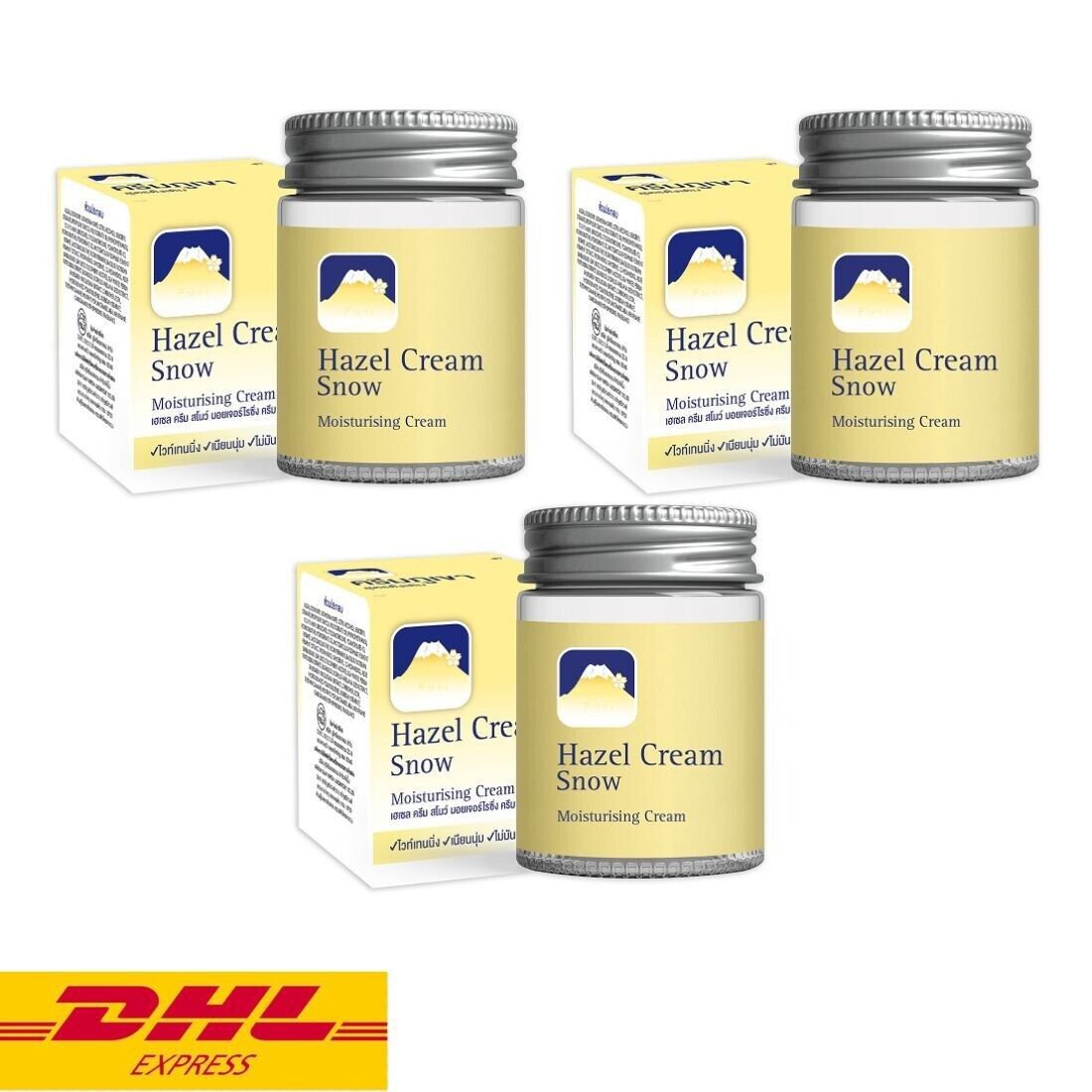 3x Fuji Hazel Cream Snow Moisturising Moisturizing Nourish Skin Smooth