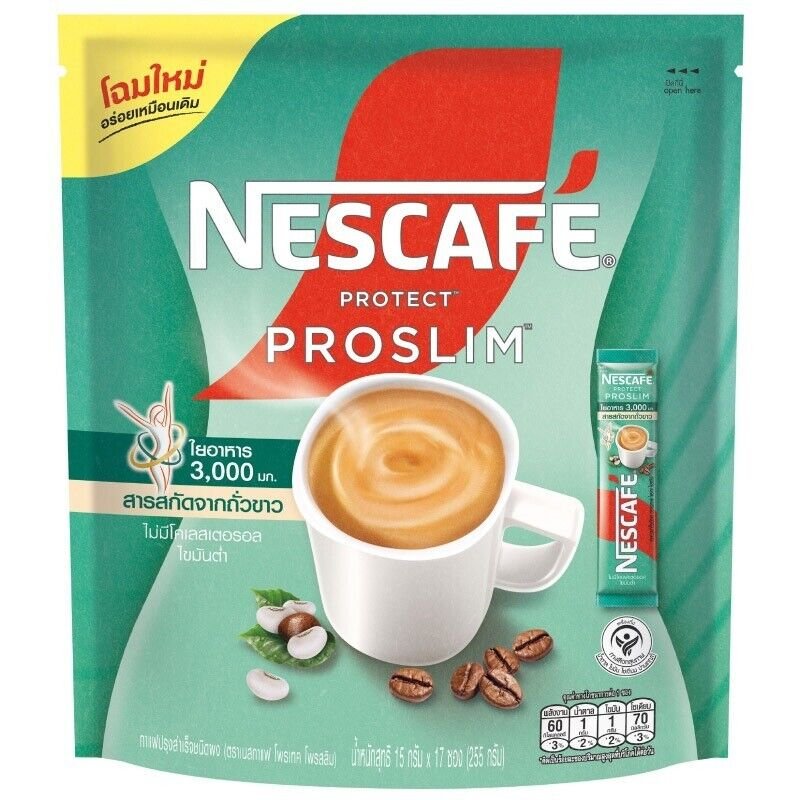 Nescafe Proslim Protect Instant Coffee Stick 3in1 Dietary with Fiber