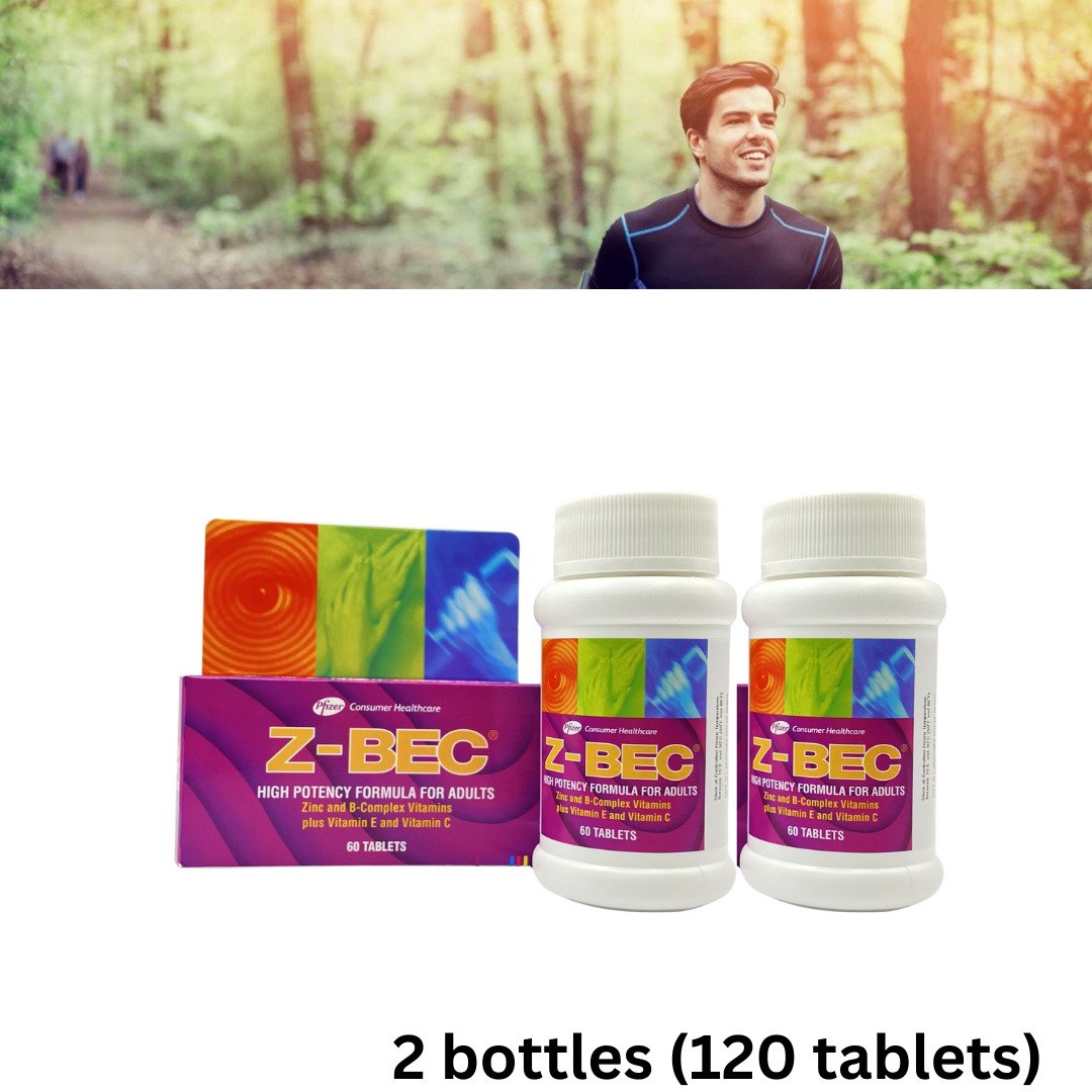 Z-Bec B-Complex Vitamin C B Folic Acid and Zinc Men Healthy Supple