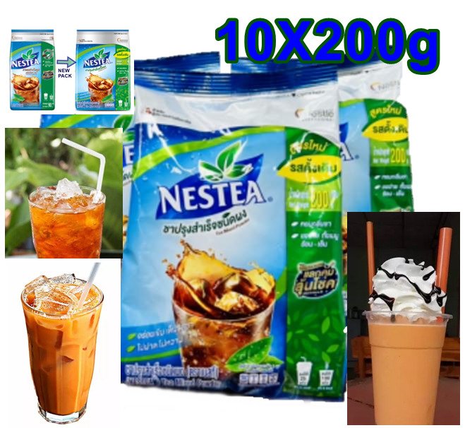 10 x 200 g. Nestle Nestea Unsweetened Instant Thai Tea Drink No