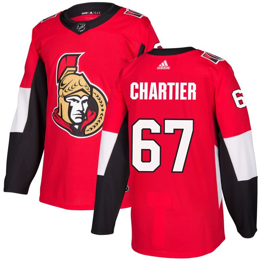 Ottawa Senators #67 Rourke Chartier Red Authentic Pro Jersey