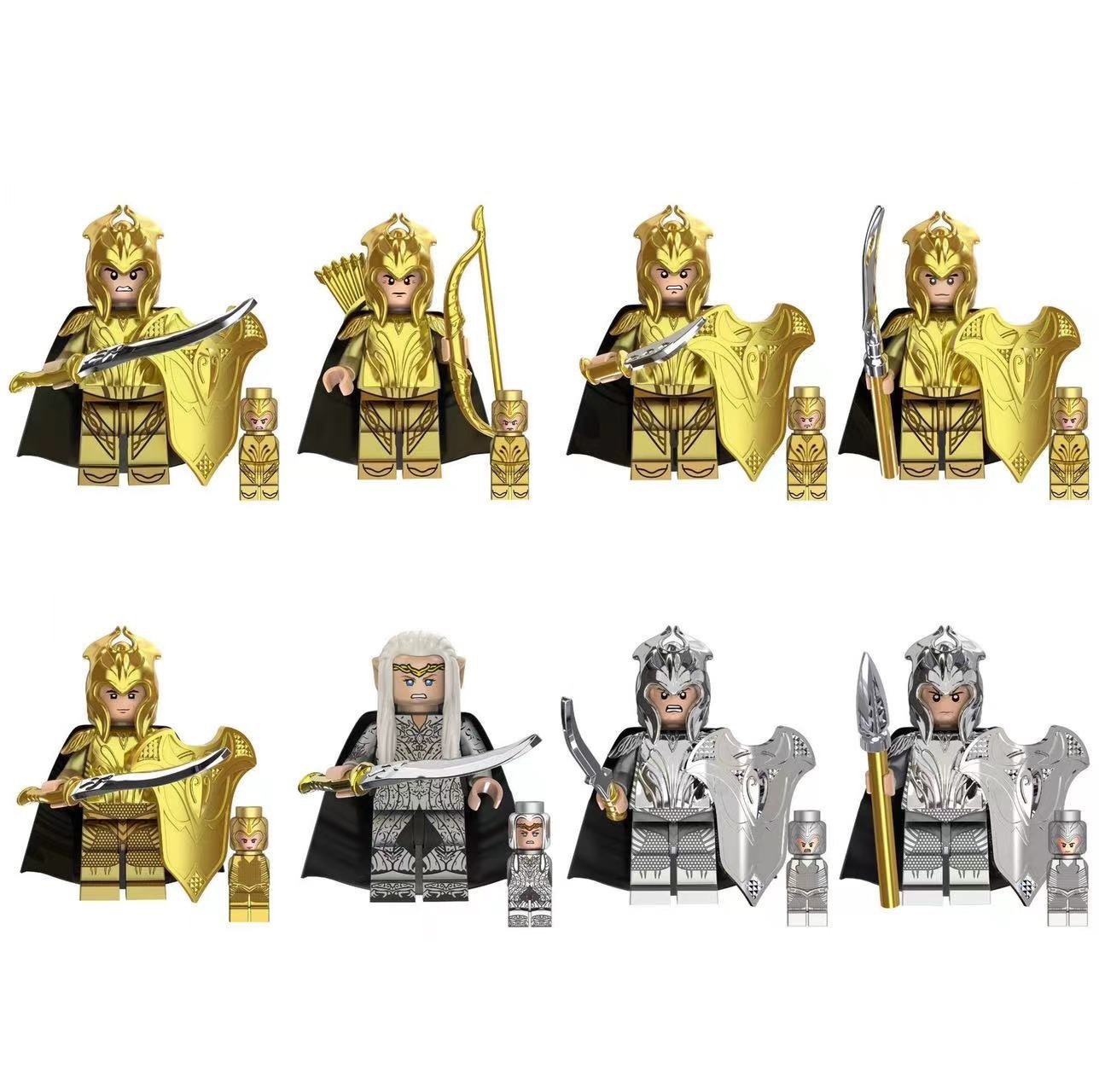 The Hobbit King Thranduil Mirkwood Soldier Elven Warrior 8pcs ...