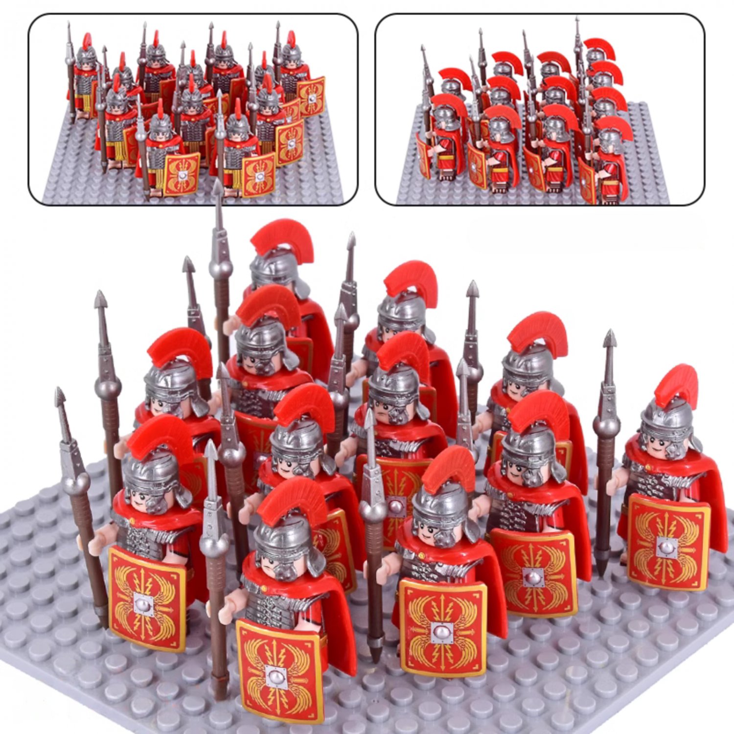 Roman Legionary Heavy Infantry Soldiers 12pcs Lego Compatible ...