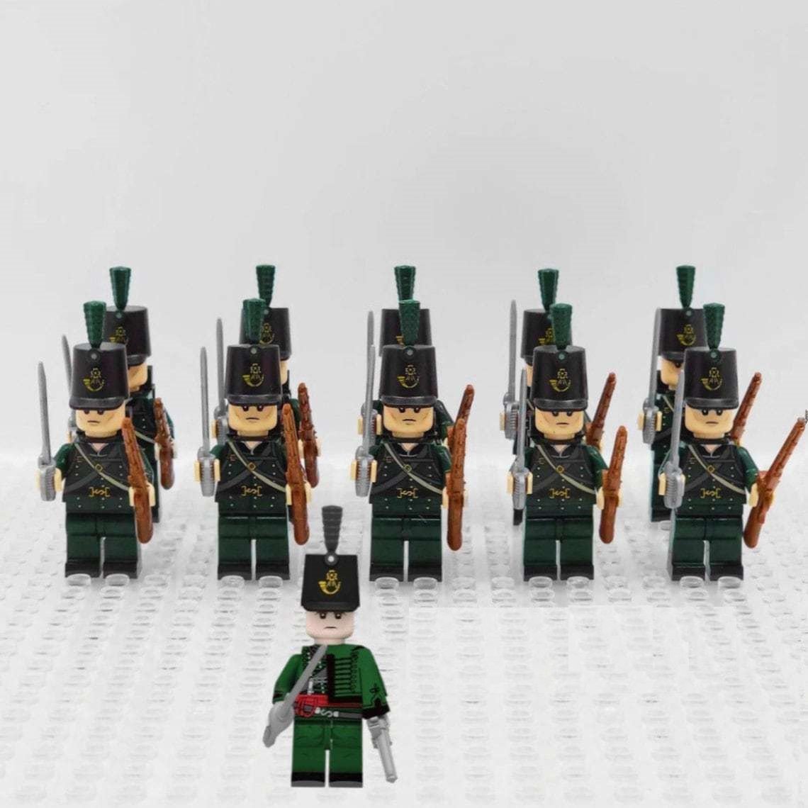 British Army 95th Rifles Officer Soldiers Napoleonic Wars 11pcs ...