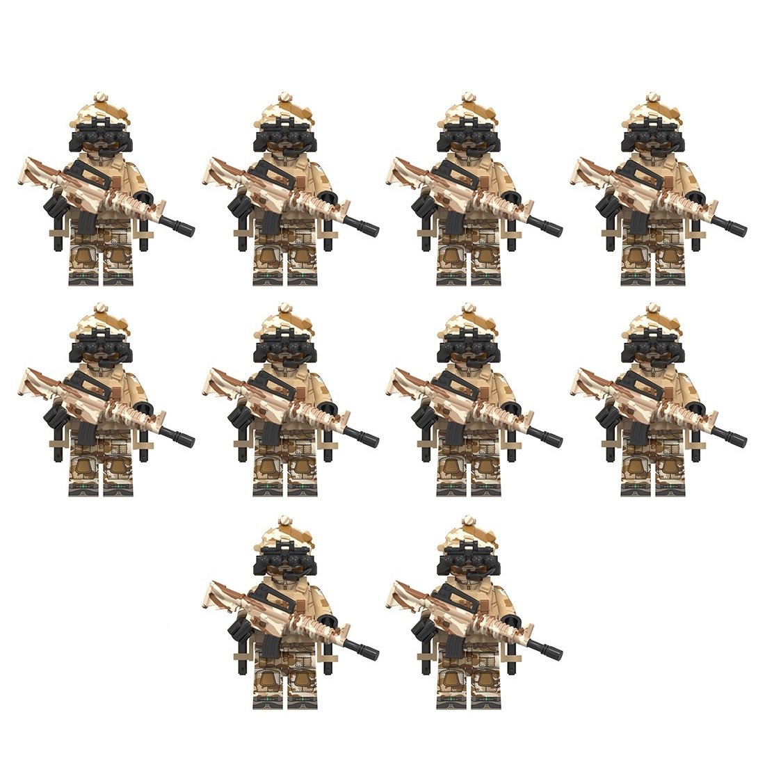US Delta Force Special Forces Soldiers 10pcs Lego Compatible Minifigure ...