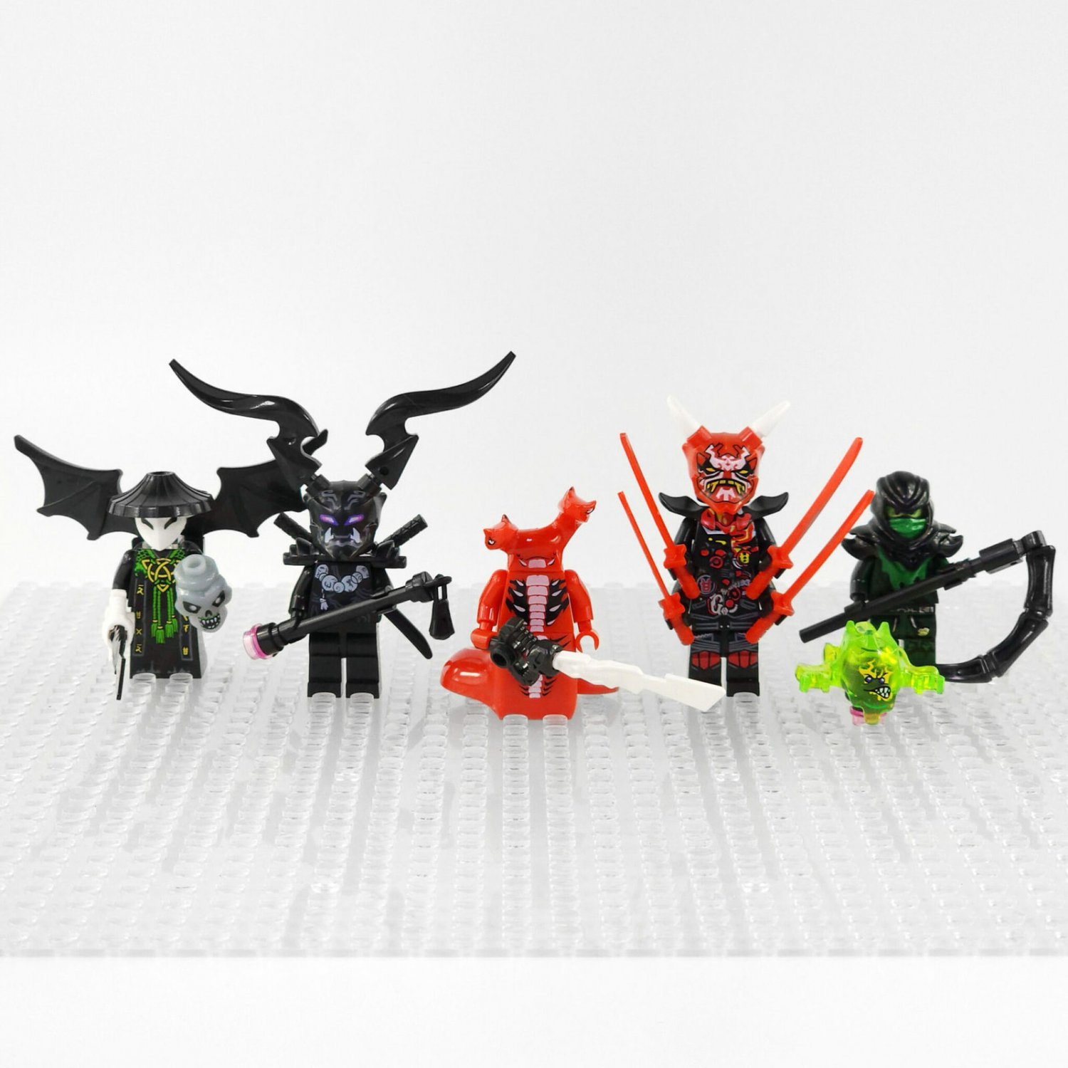 Ninjago Mr. E Morro The Omega The Skull Sorcerer Fangtom 5pcs ...