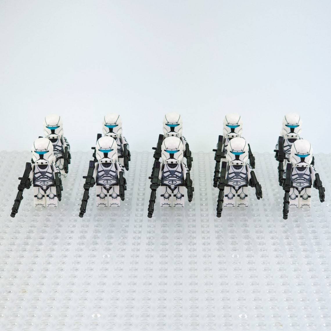 Star Wars White Squad Commando Clone Commandos 10pcs Minifigures ...