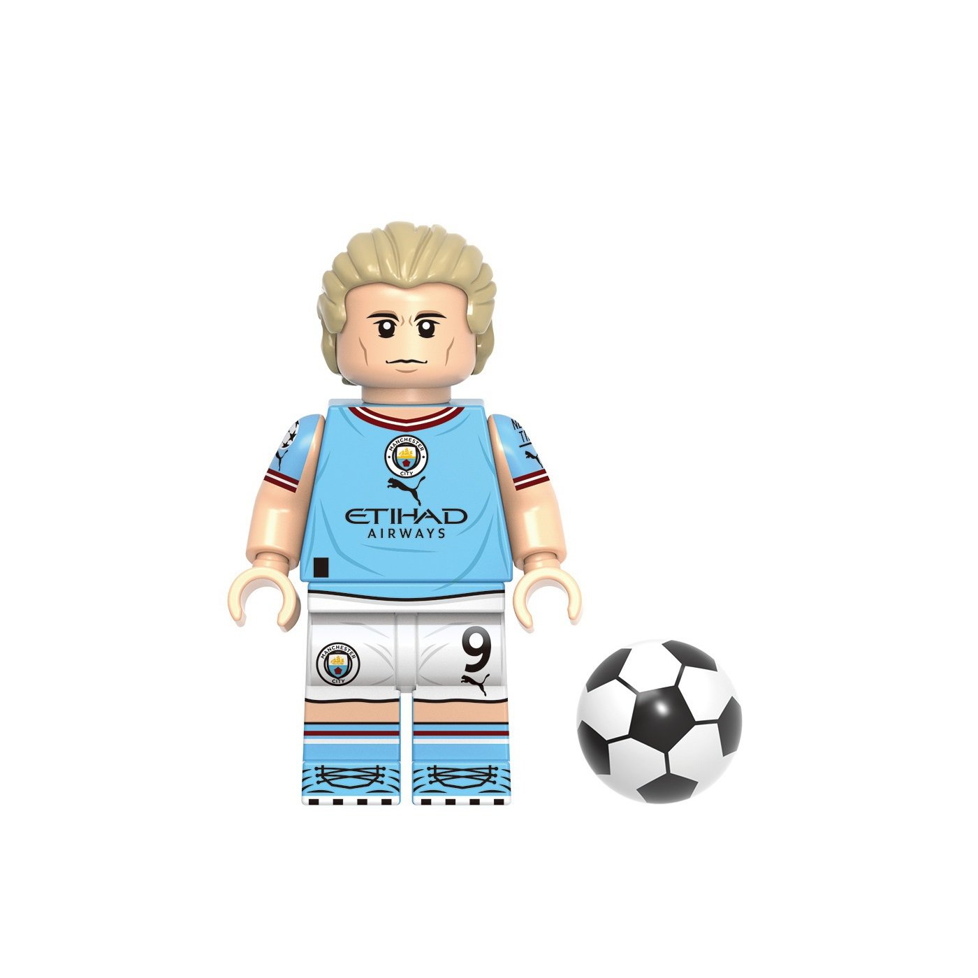 Erling Haaland Manchester Football Player Lego Compatible Minifigure ...