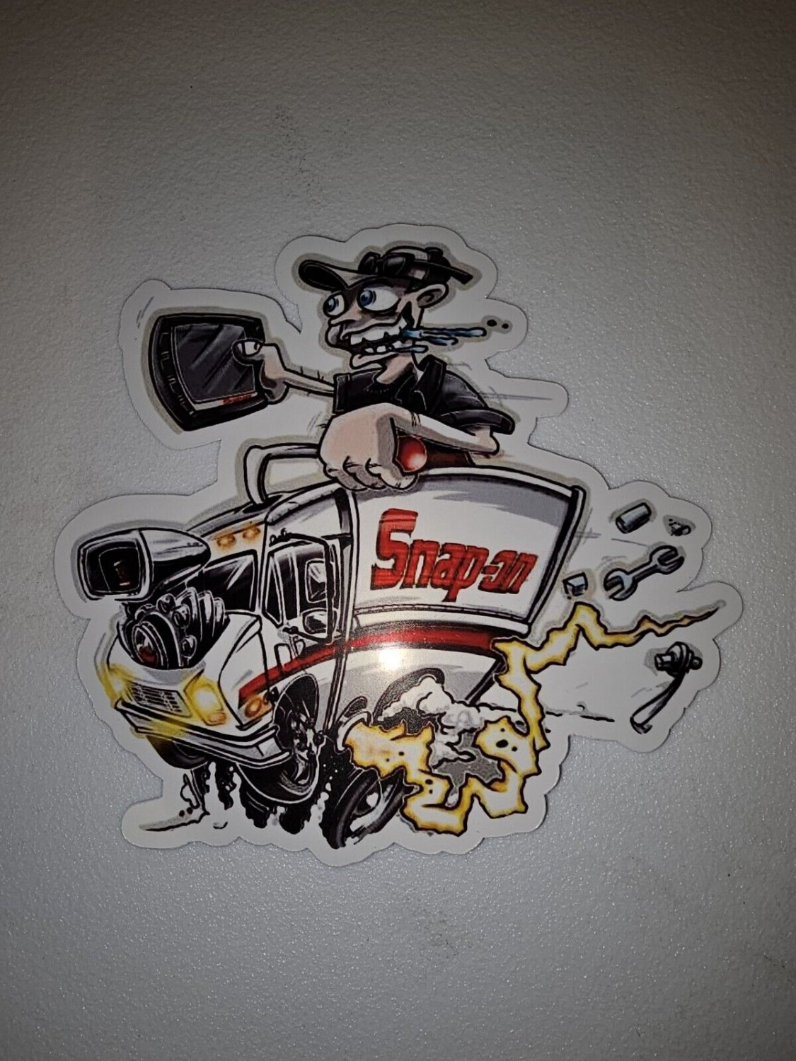 Snap On Hot Rod Vinyl Sticker