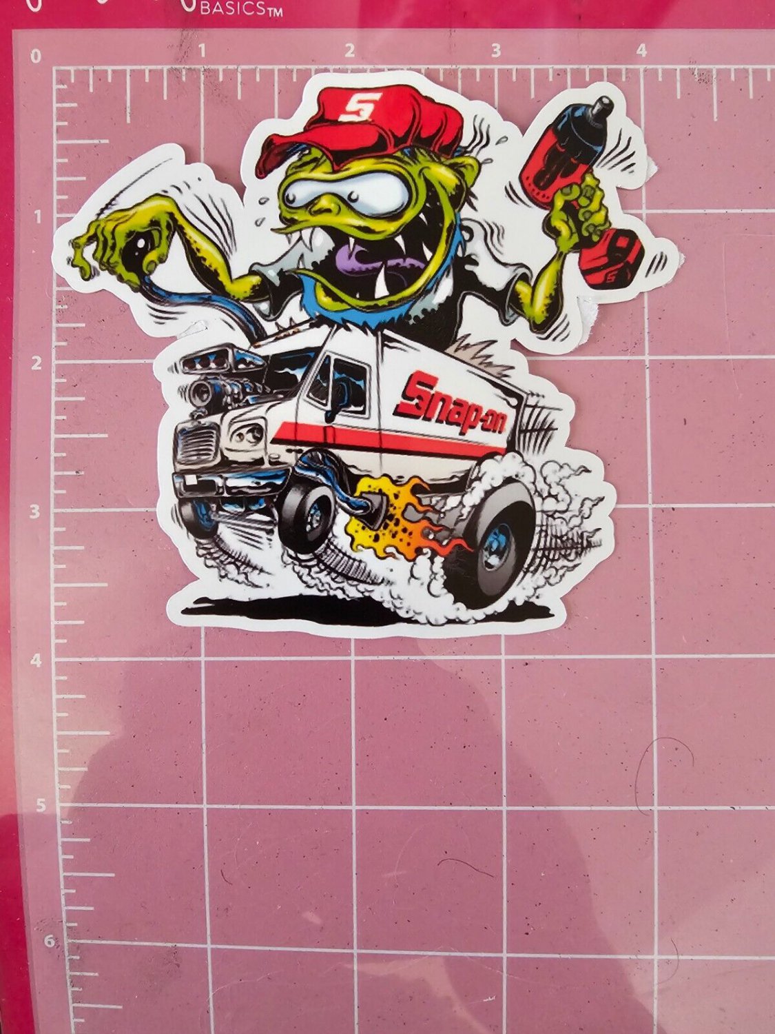 Monster Hot Rod Vinyl Sticker