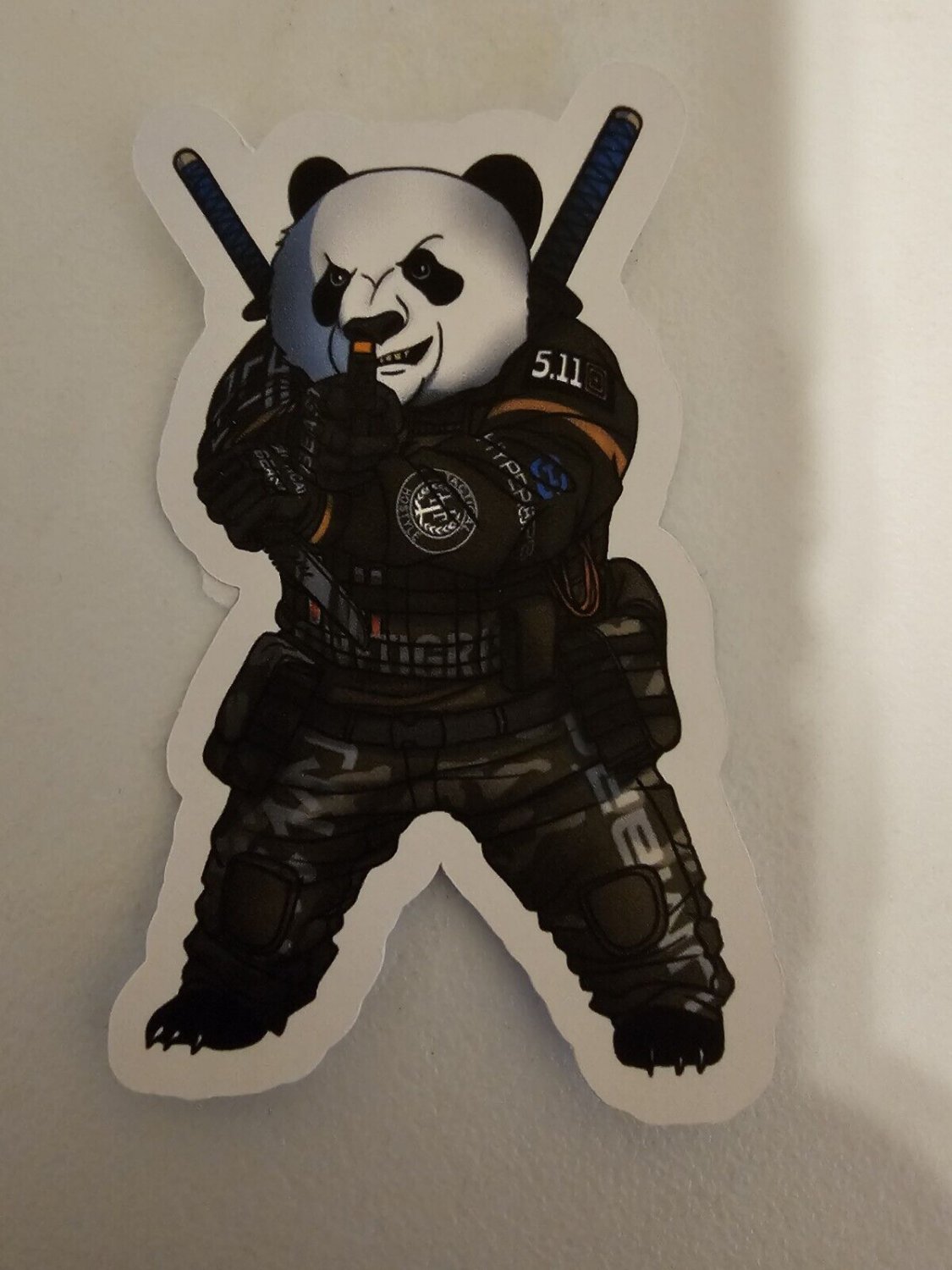 Tactical Panda Matte Sticker