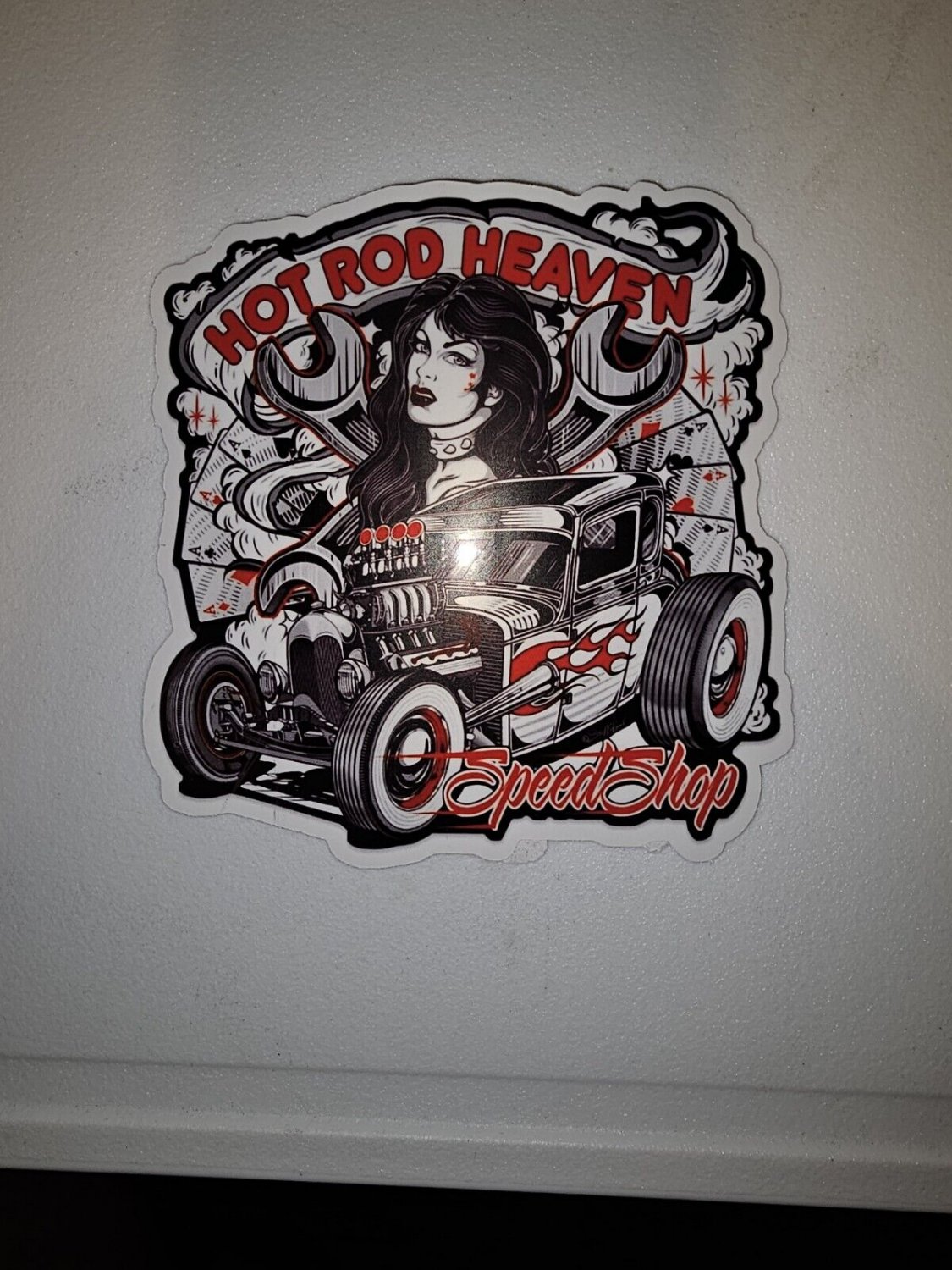Hot Rod Heaven Vinyl Sticker