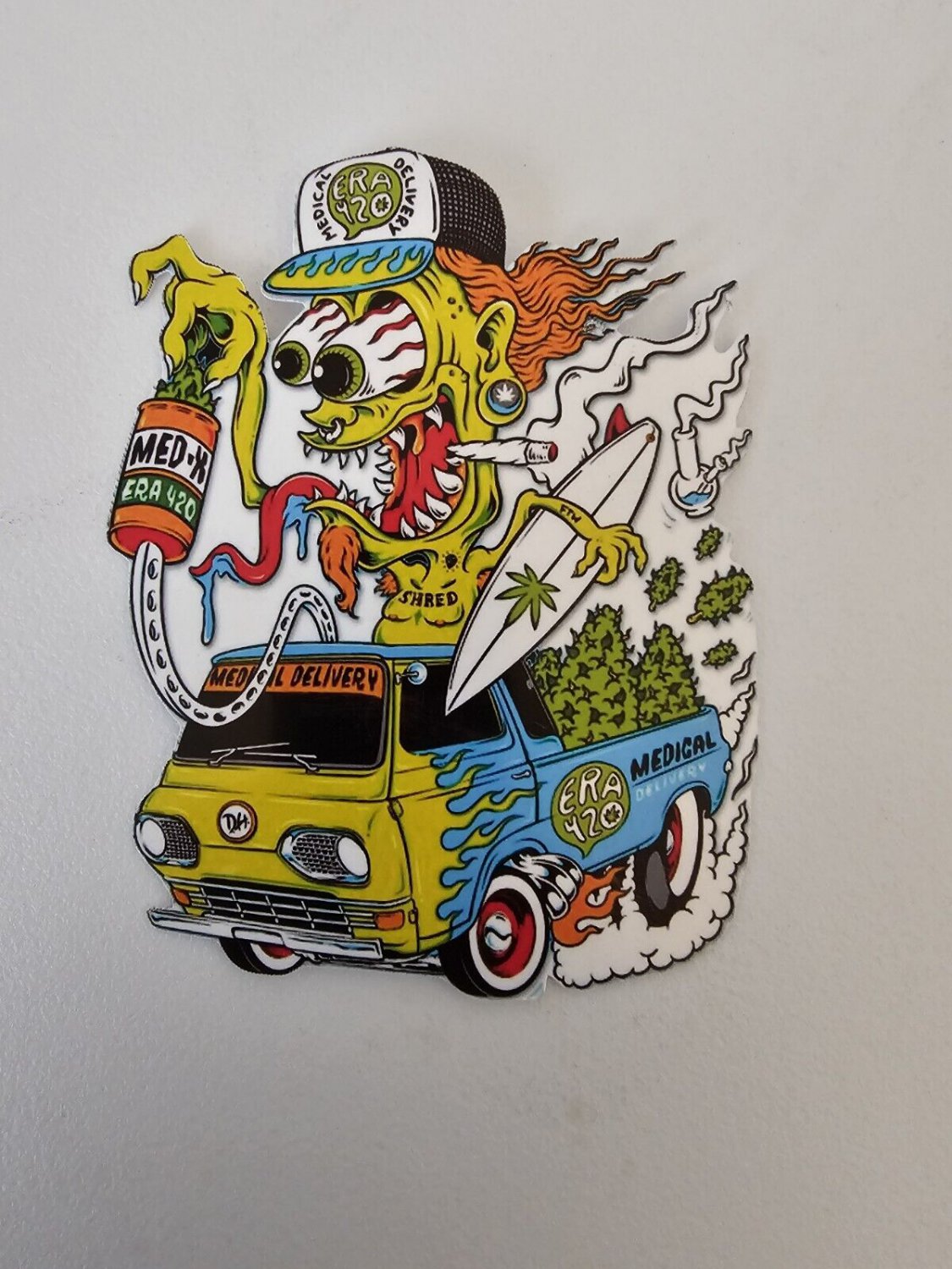 Medical Hot Rod Vinyl Sticker