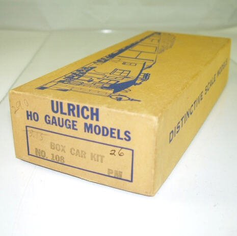 Ulrich Model HO Scale PM Boxcar Kit #89920 W/Early Box|BrassTrainsAndMore