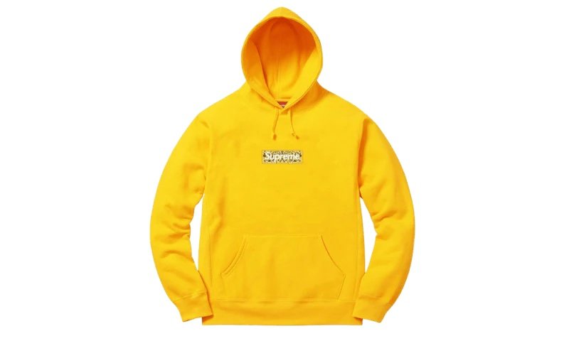 2026 & 2027 Supreme Bandana Box Logo Hooded Sweatshirt Yellow