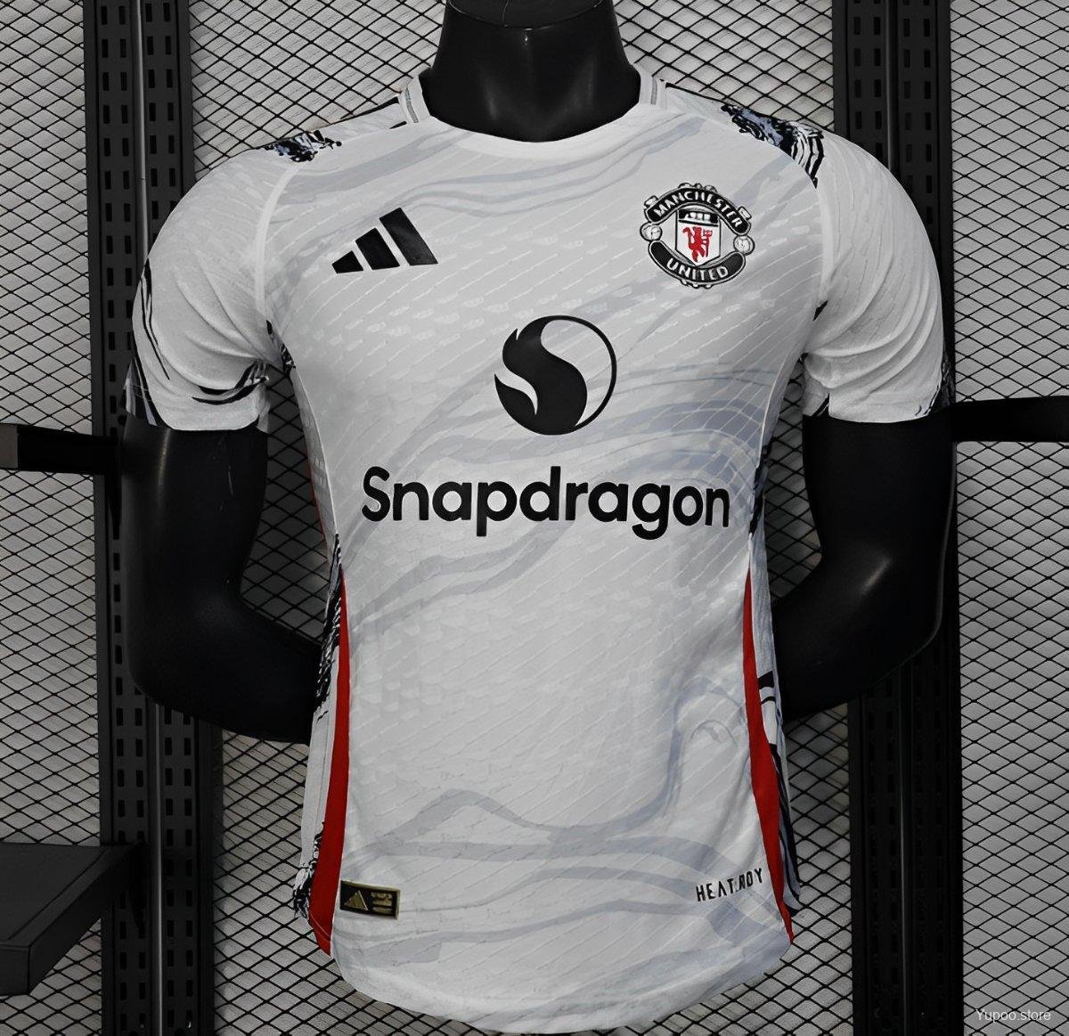 Manchester United White 25/26 Player Soccer Football Futbol Adults Jersey