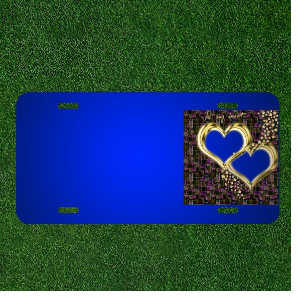 Custom Personalized License Plate With Add Names To Lover Romantic Couple