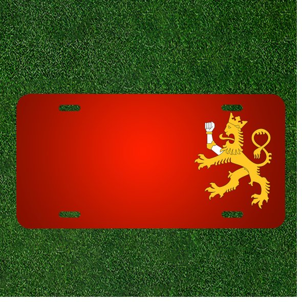 Custom Personalized License Plate With Add Names To Animal Cat Lion Mammal