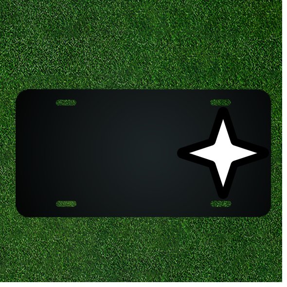 Custom Personalized License Plate With Add Names To Temple Star Holy ...