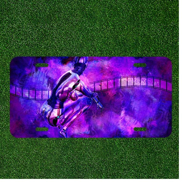 Robot Texture Wallpaper Color Custom Novelty License Plate Car Tag