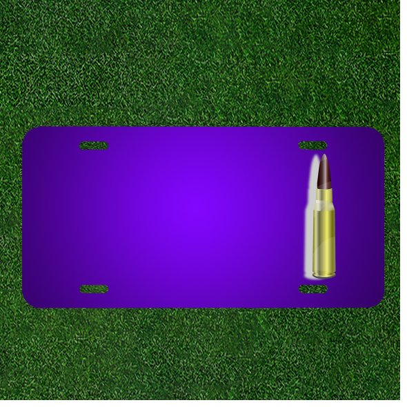 Custom Personalized License Plate With Add Names To Bullet Gun Rifle War