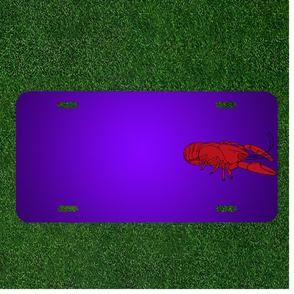 Custom Personalized License Plate With Add Names To Lobster Crustaceans Red
