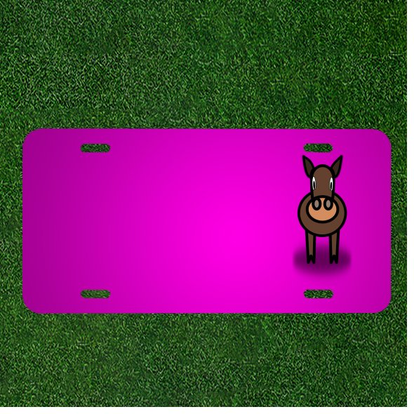Custom Personalized Car License Plate With Add Names To Horse Ride Barn ...