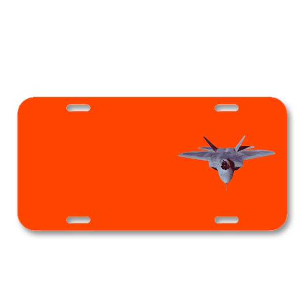 Jet Plane War Aircraft Airplane Jet On License Plate Car Front Add Names