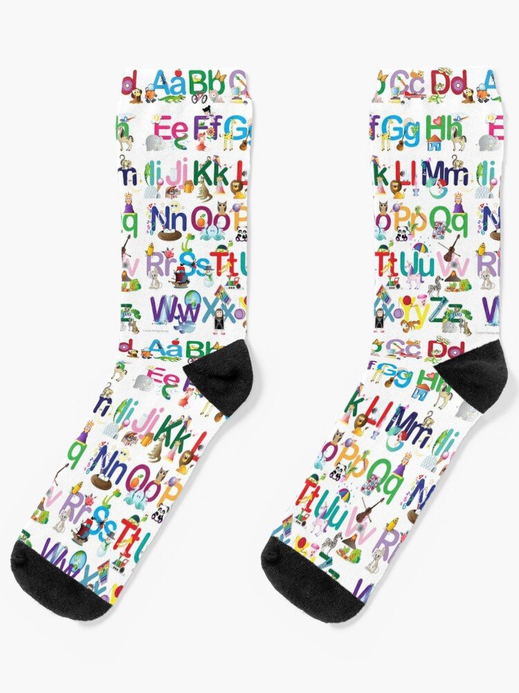 Alphabet For Kids Socks