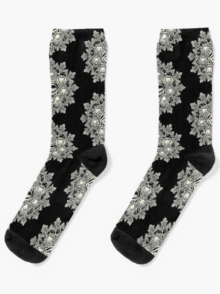 Anahata Seven Chakra Flower Mandala Socks