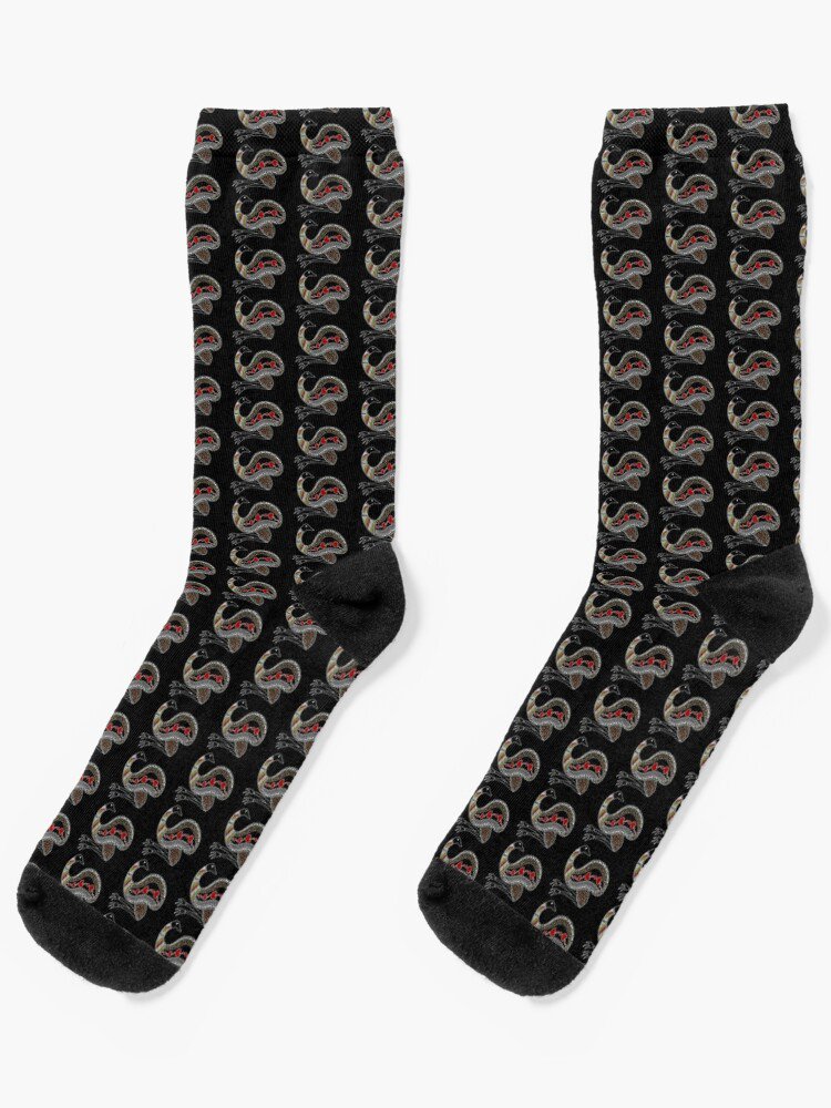 Authentic Aboriginal Art - - The Emu Socks