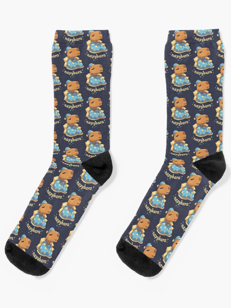 Napybara Cute Capybara Nap Socks