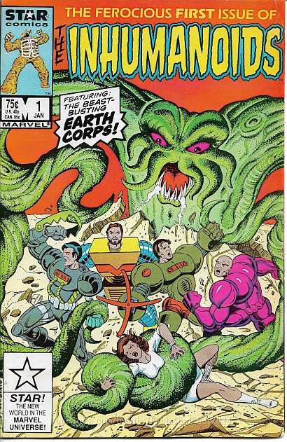 The Inhumanoids #1 (1987) _Star Comics _ Marvel Comics _ Ferocious ...