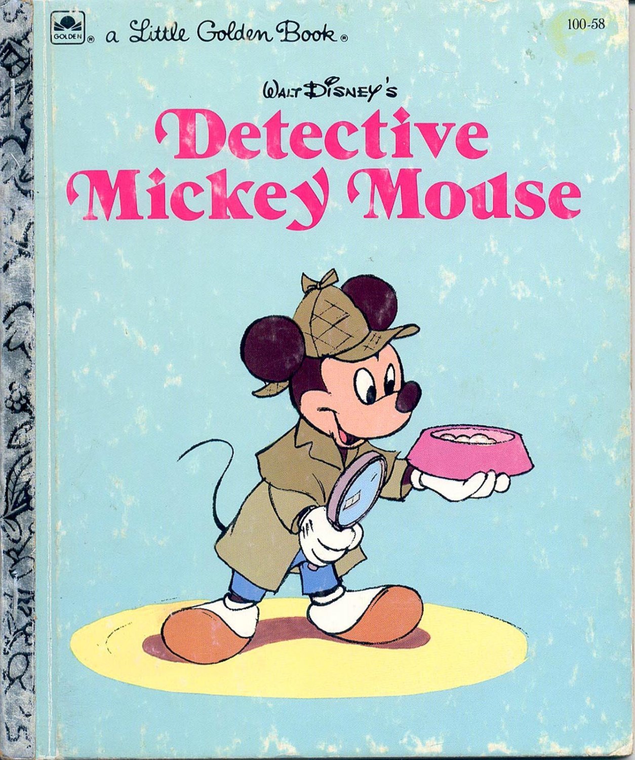 A LITTLE GOLDEN BOOK- DISNEYs DETECTIVE MICKEY MOUSE # 100-58 CHILDRENS ...