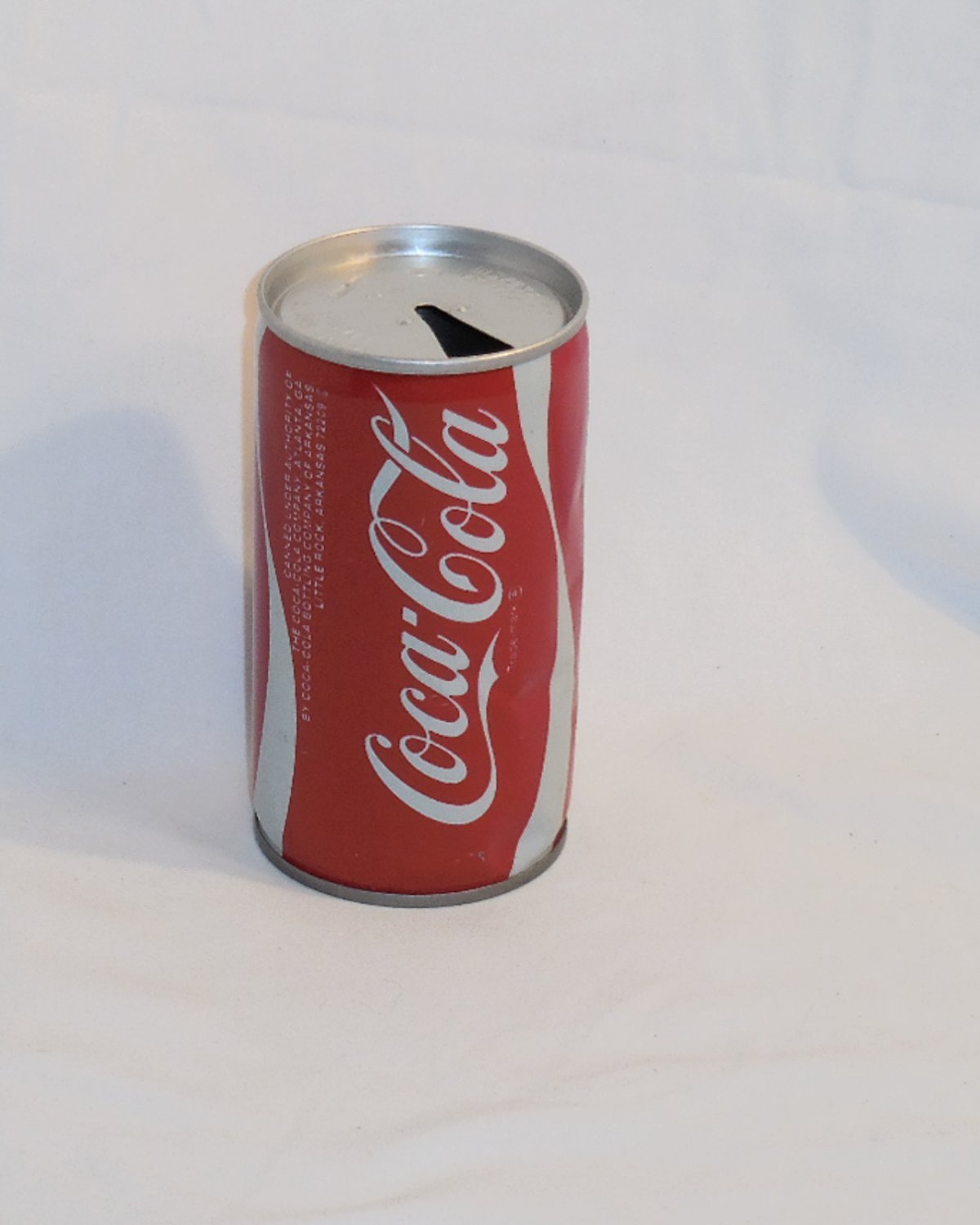 COCA COLA COKE CAN METAL STEEL 12oz LITTLE ROCK ARKANSAS CO. OPENED ...