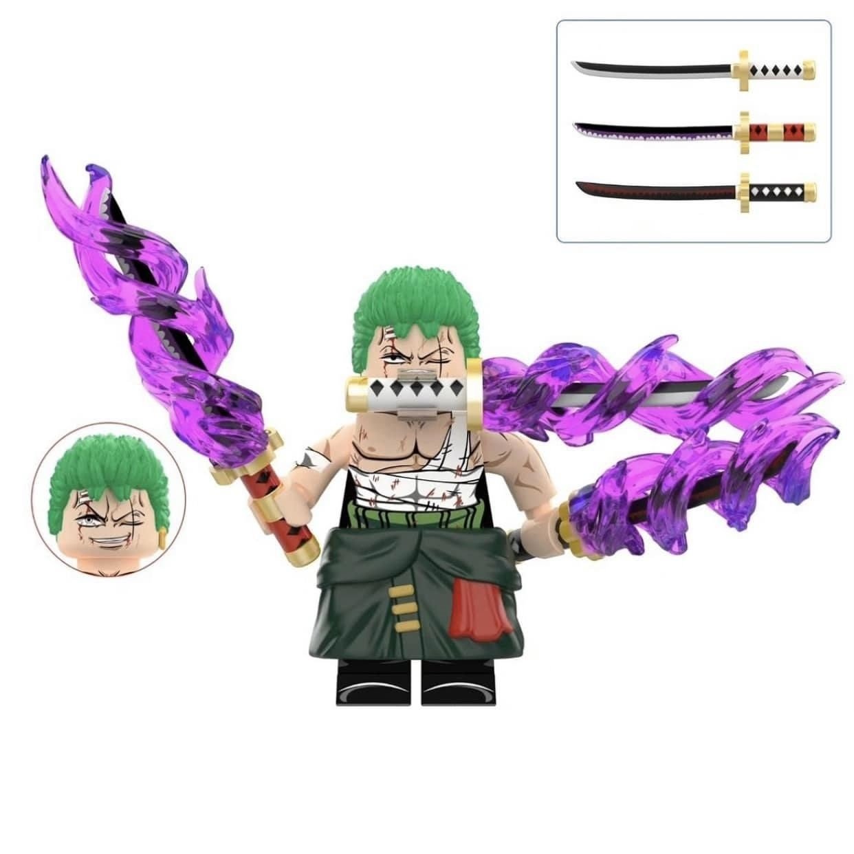 Bloodbath Roronoa Zoro One Piece Lego Compatible Minifigure Bricks Toys