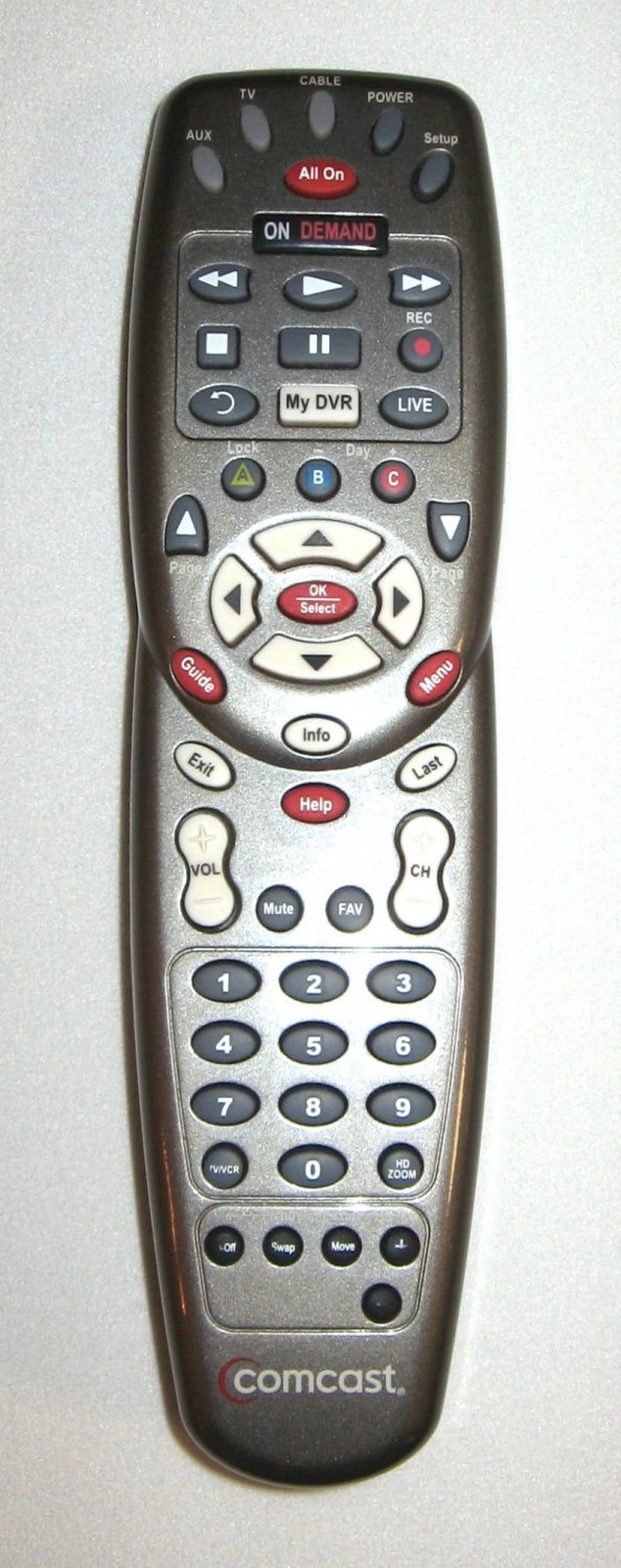 COMCAST_XFINITY Custom DVR 3 Device Universal Remote Control 1167BC0-0001-R
