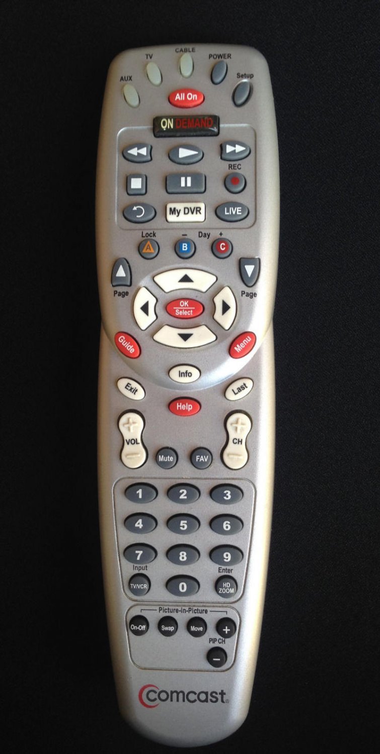 COMCAST_XFINITY Custom DVR 3 Device Universal Remote Control RC1475505_02MB