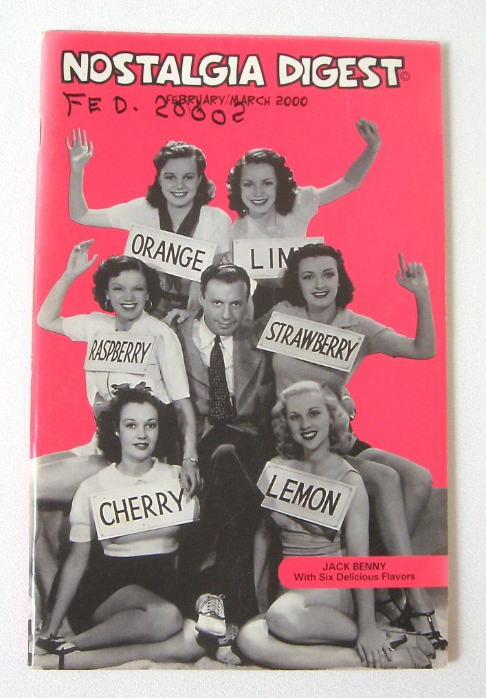 Nostalgia Digest Magazine Softcover Book Jack Benny Cover Ed Herlihy ...
