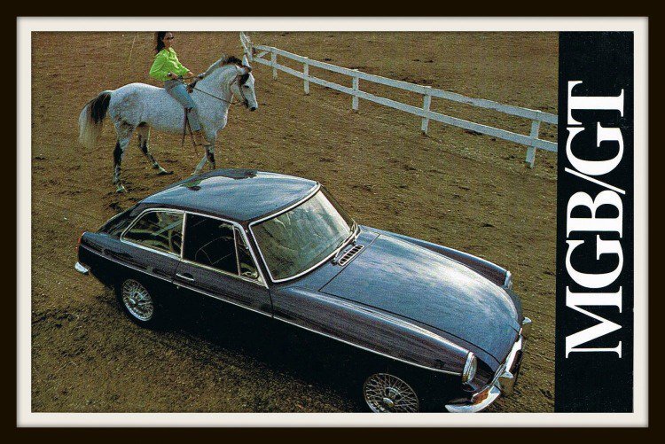 The New MGB_GT Mark II Fastback Sports Car Postcard Vintage 1960s