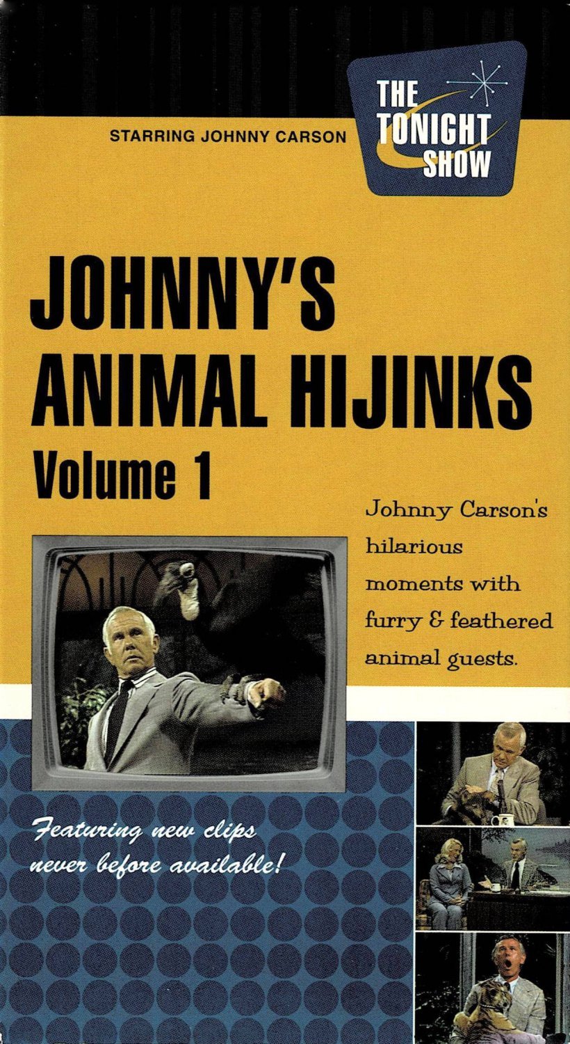 The Tonight Show Johnny Carson Animal Hijinks Volume 1 VHS Video ...