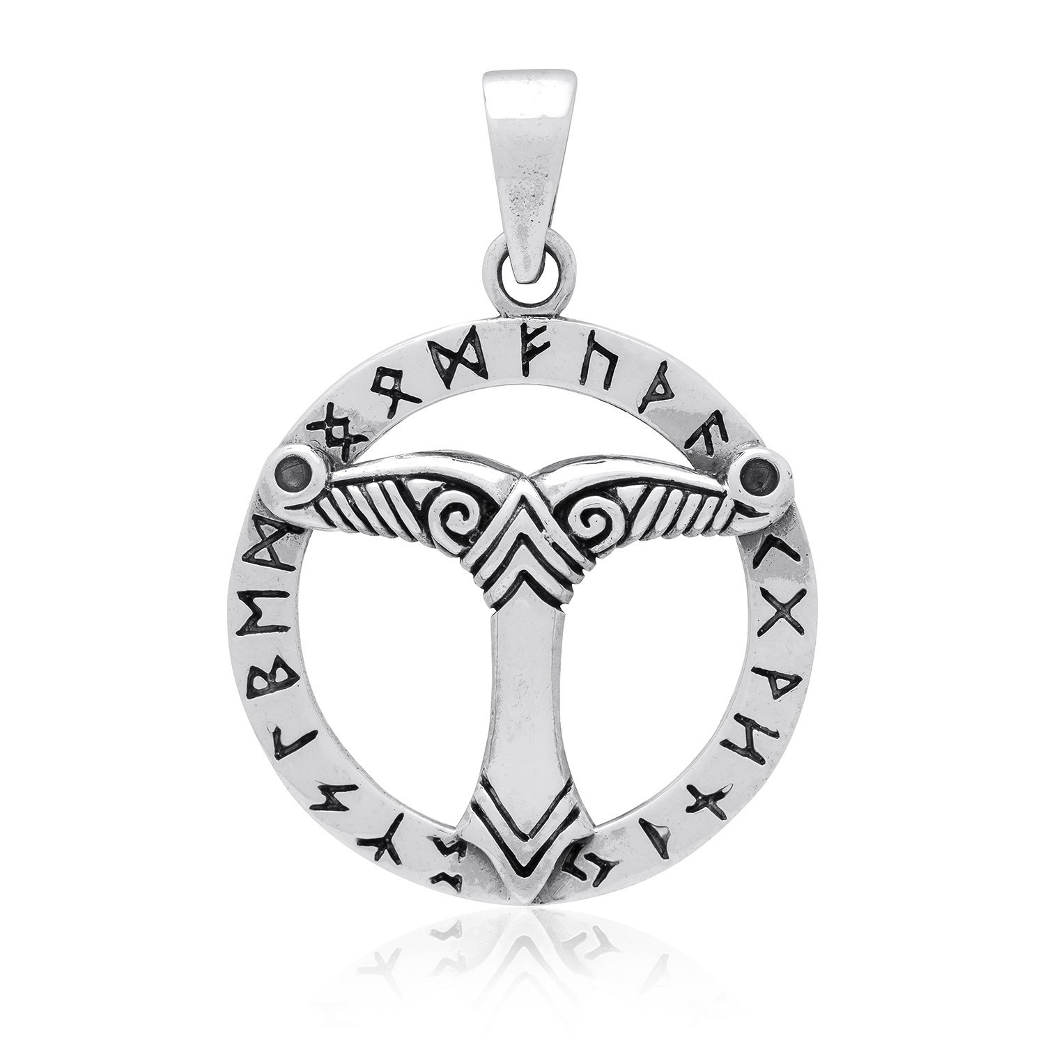 925 Sterling Silver Germanic Irminsul Sacral Pillar Saxon Viking Norse ...