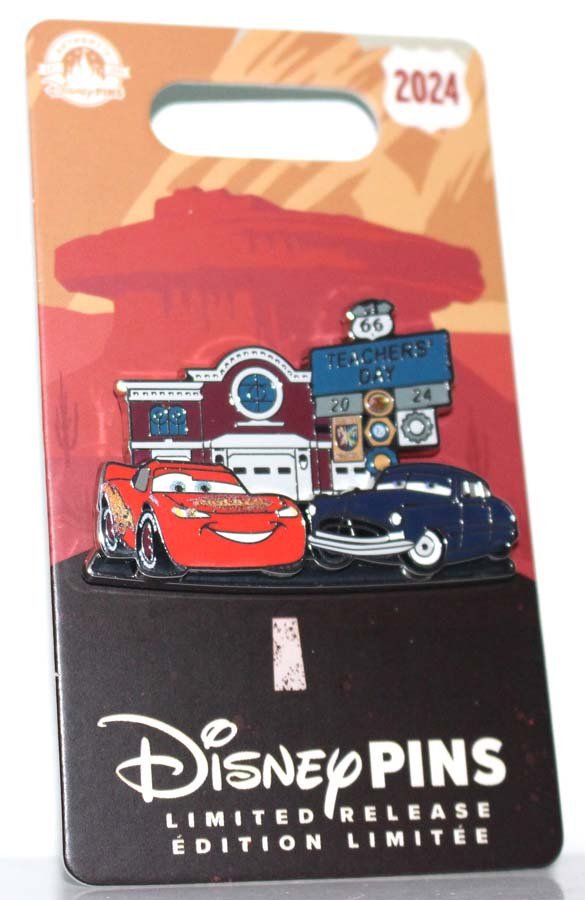 Disney Teachers' Day 2024 Pin Cars' McQueen and Doc Hudson Limited Release