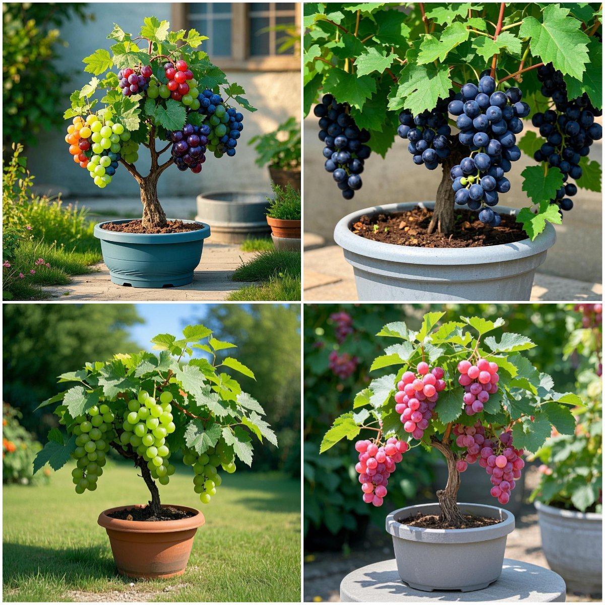 Colorful Potted Grape Tree Seeds - MIX_1