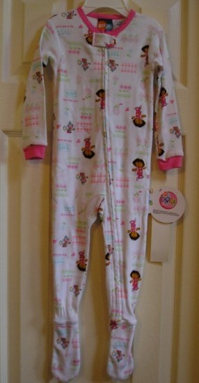 Dora the Explorer One Piece Sleepwear Pajamas Footed 18M NEW