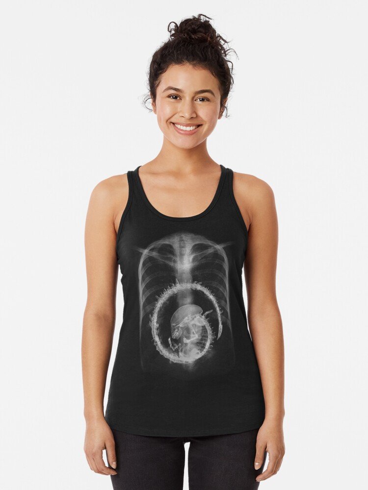 Alien Radiography, Alien X-ray Racerback Tank Top