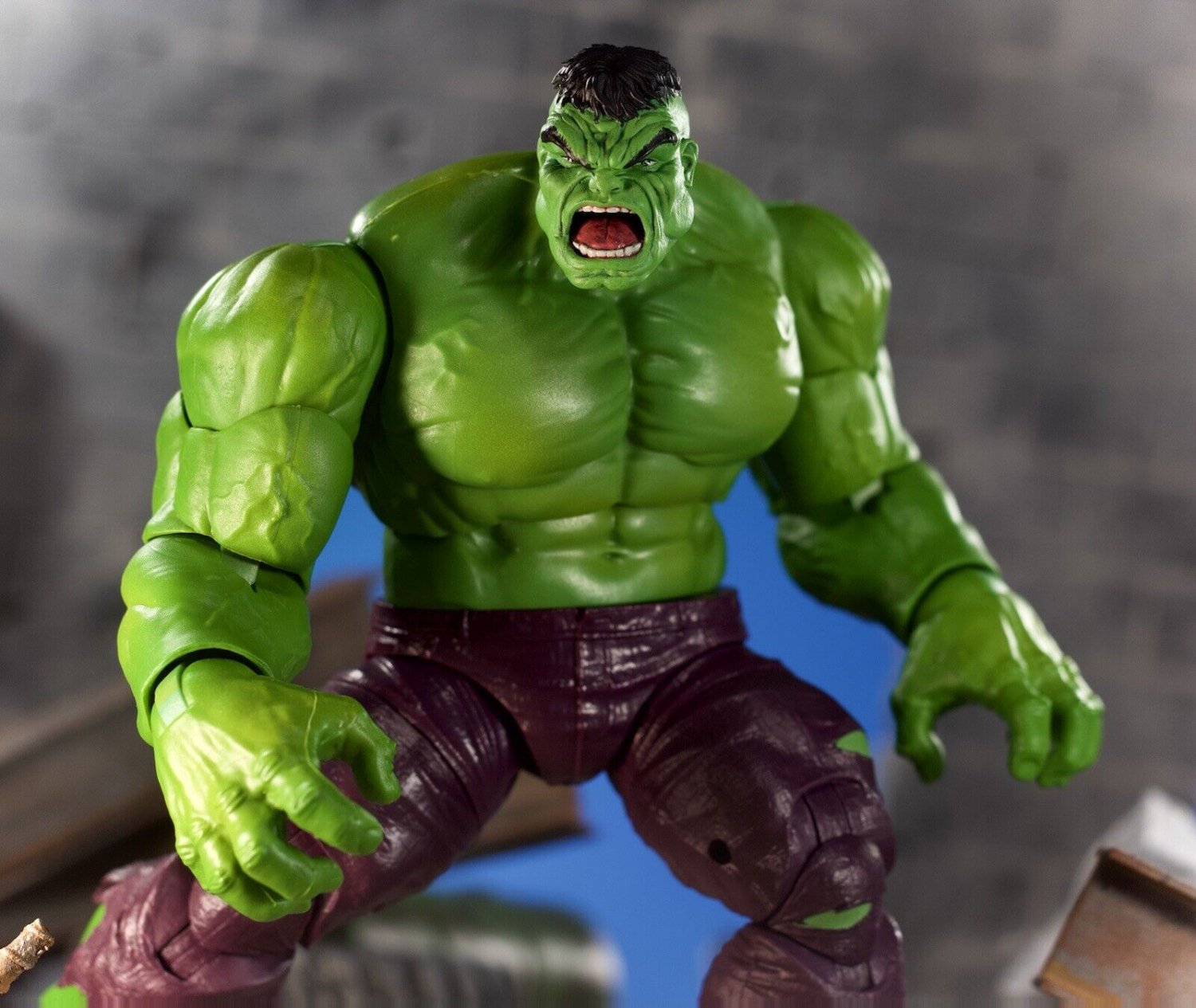 Marvel legends custom Green Hulk Heads *****HEAD ONLY****