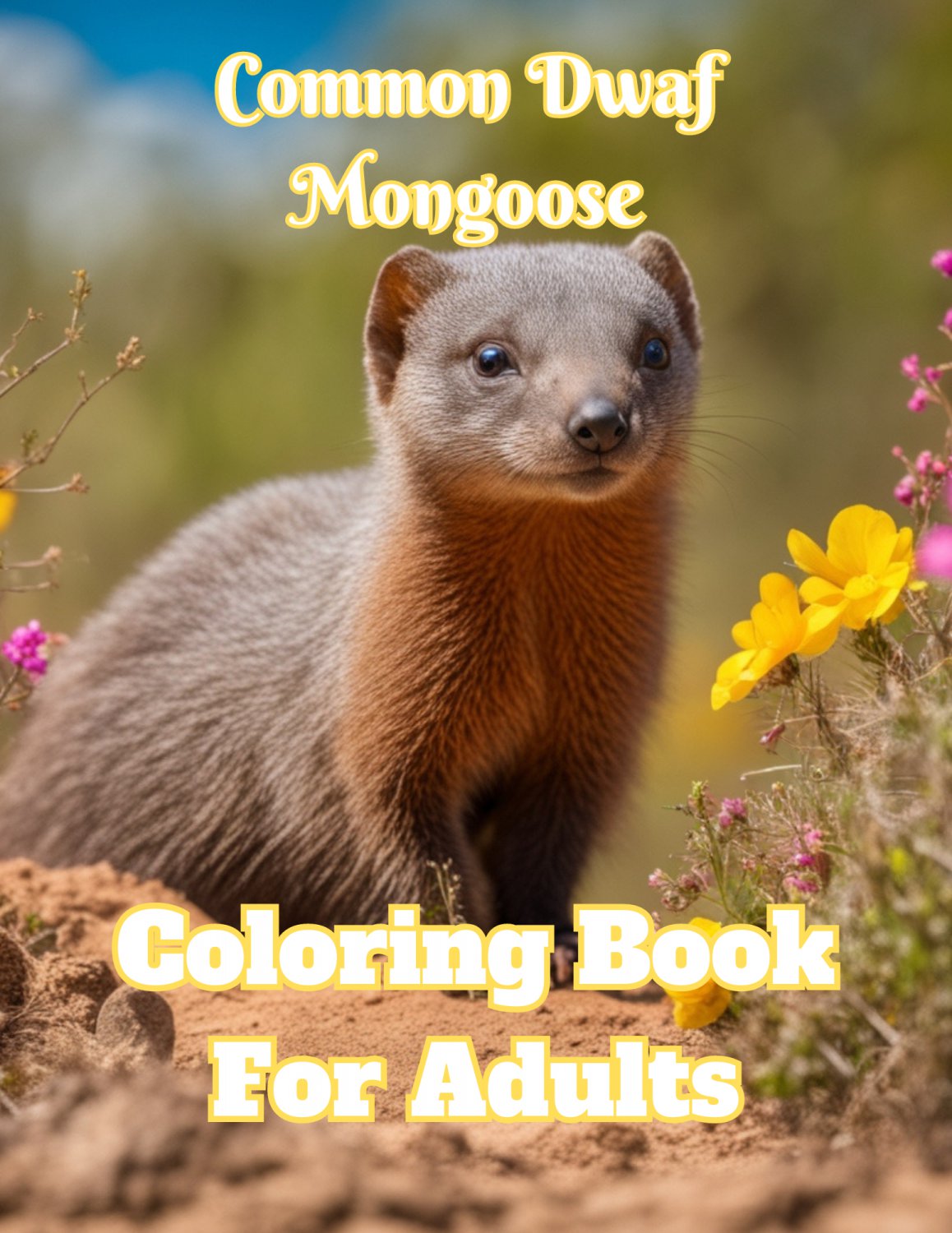 Common Dwaf Mongoose Coloring Book For Adults