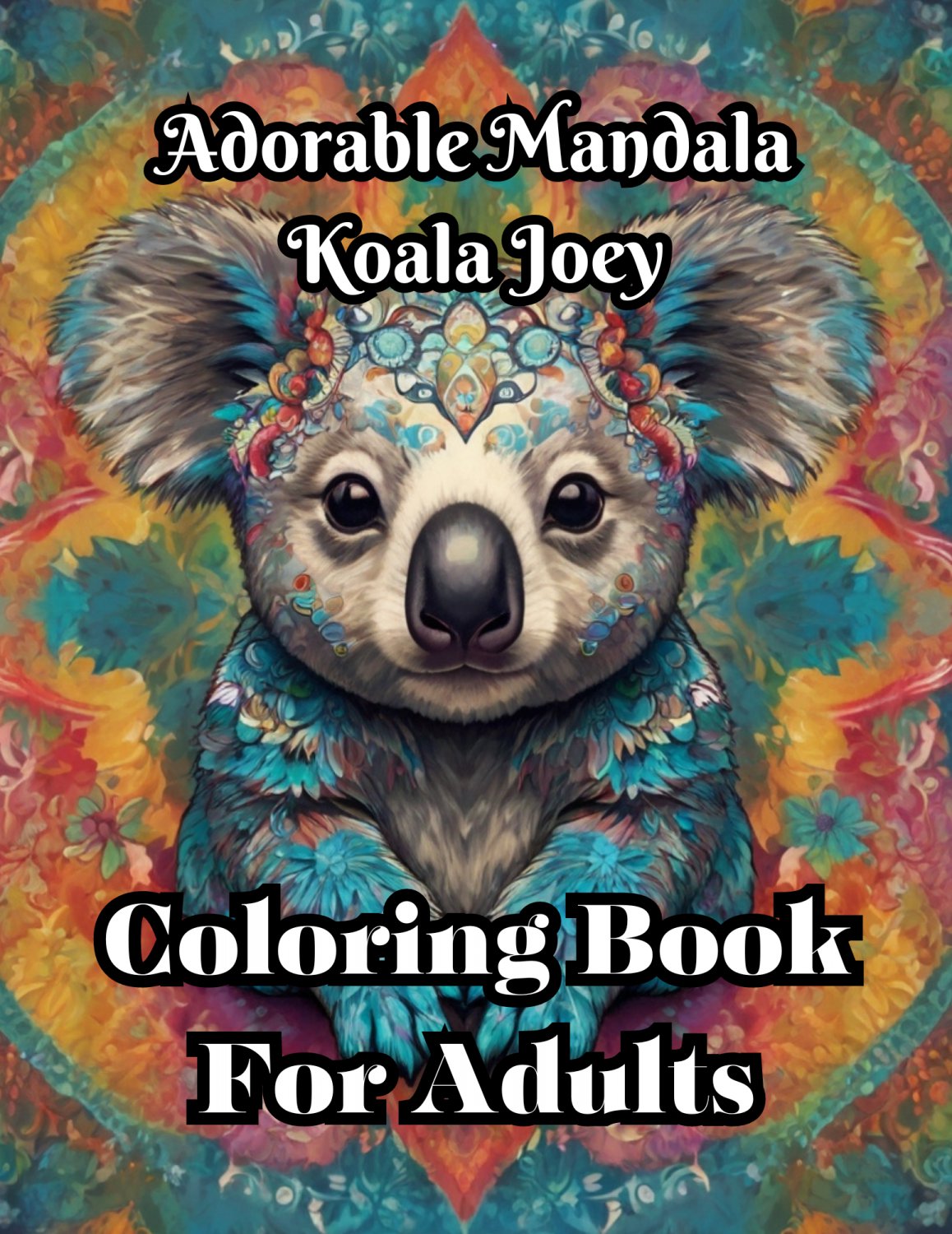 Adorable Mandala Koala Joey Coloring Book For Adults