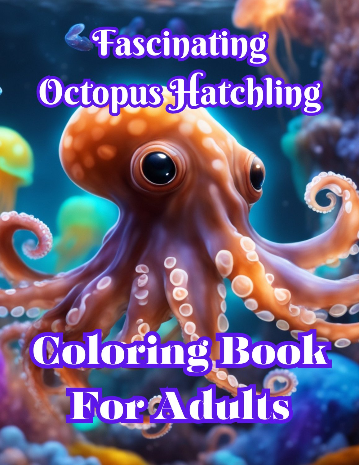 Fascinating Octopus Hatchling Coloring Book For Adults